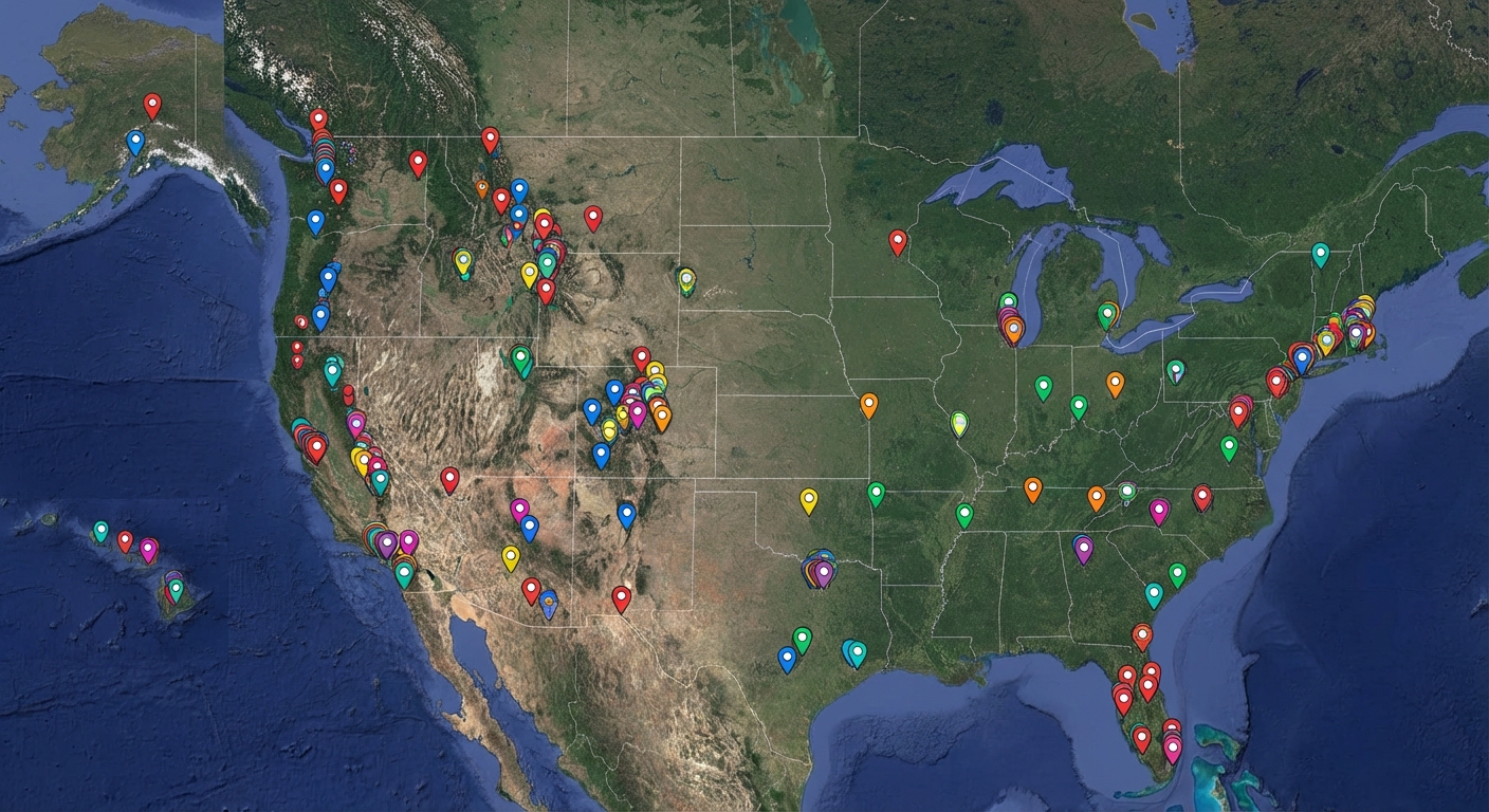 United States 2026 Urbex Map | UrbexVault